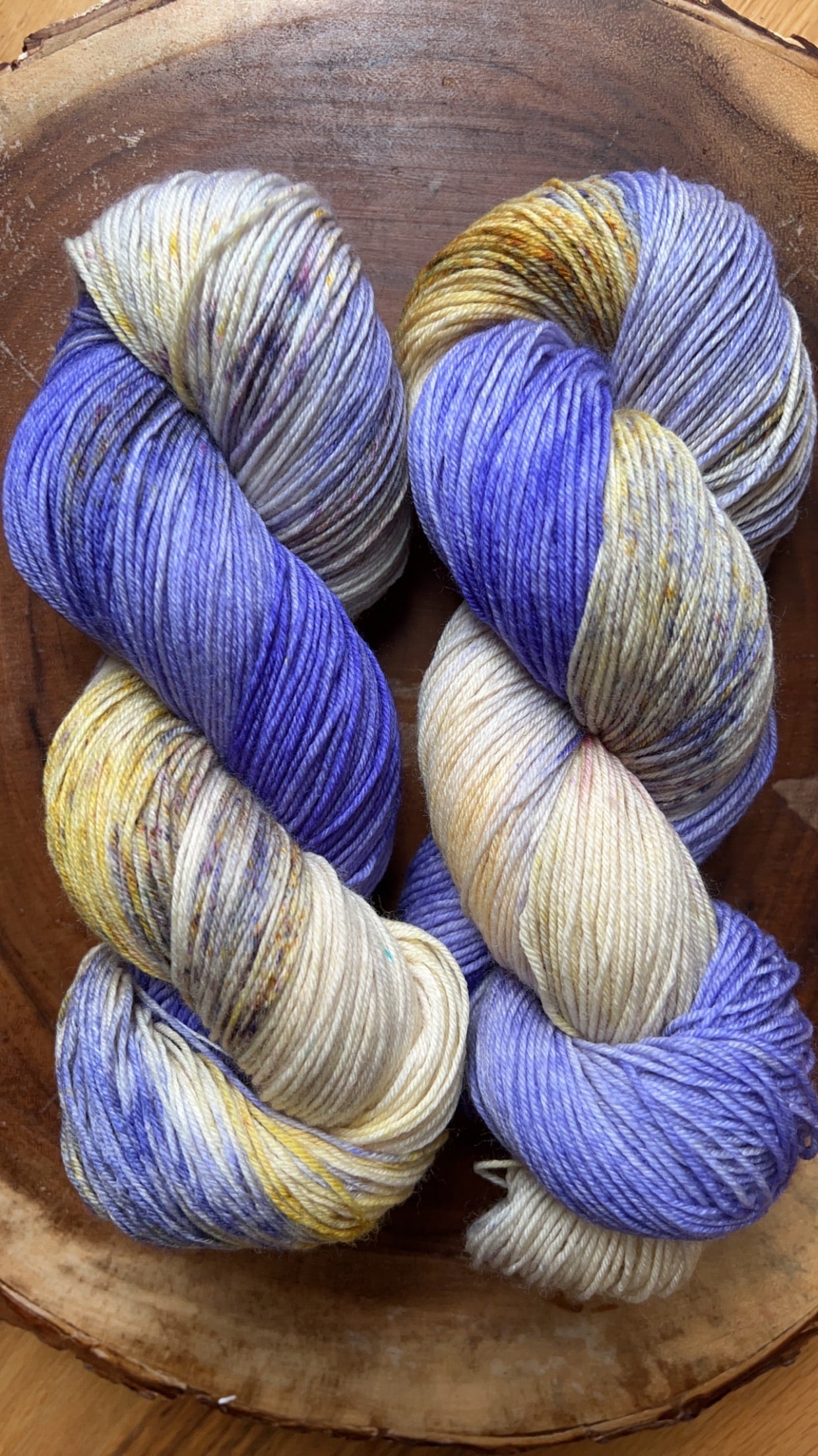 Lavender Haze - Custom-Dyed Merino Yarn in Rich Purples and Gold ...